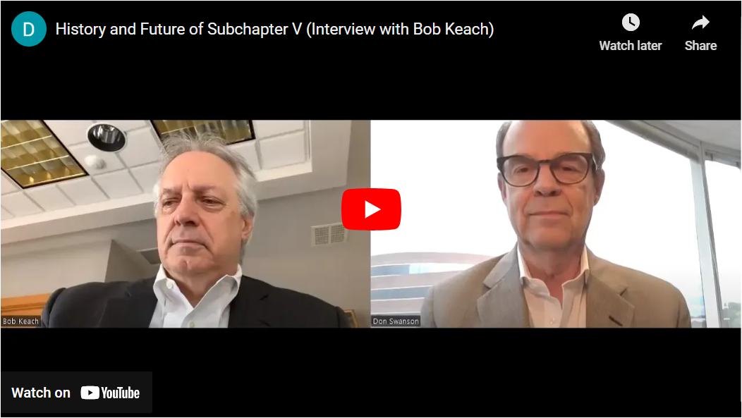 Subchapter V: Its History And Its Future (An Interview With Robert J ...