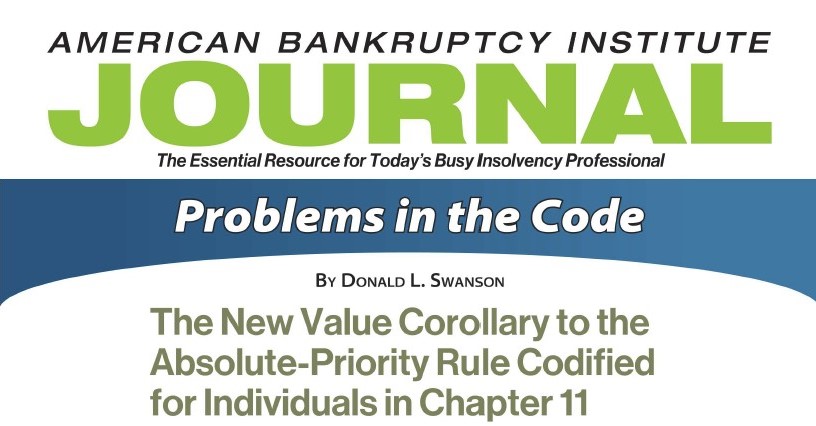 The New Value Corollary to the Absolute-Priority Rule Codified for ...